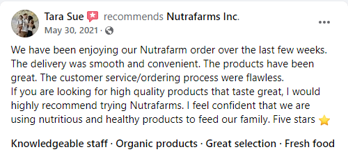Thank You | Nutrafarms